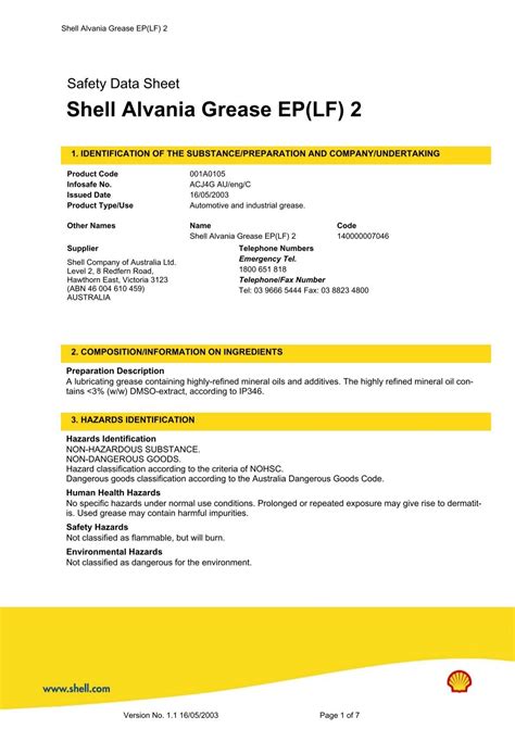 Shell Alvania Grease EP LF 2