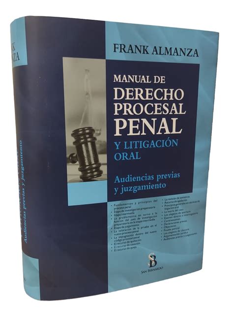 Manual de derecho procesal penal y litigación oral