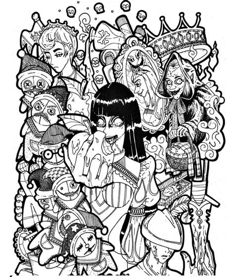 Free Printable Horror Coloring Pages Free Printable Templates The