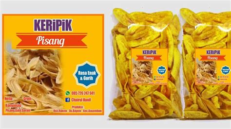 Contoh Label Makanan Ringan Dan Keripik Singkong Kemasan IMAGESEE
