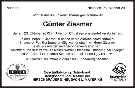 Traueranzeigen von Günter Ziesmer ZVW Trauer