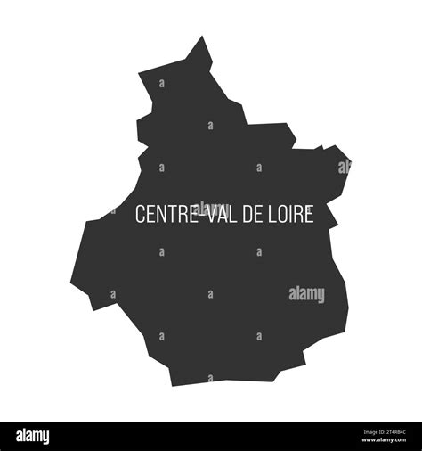 Centre Val De Loire Map Of Administrative Division Region Of France