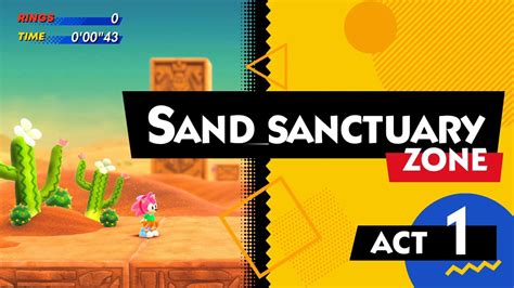 Sonic Superstars Sand Sanctuary Zone Act Gameplay Youtube