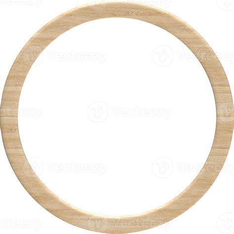 Wooden Round Frame Png