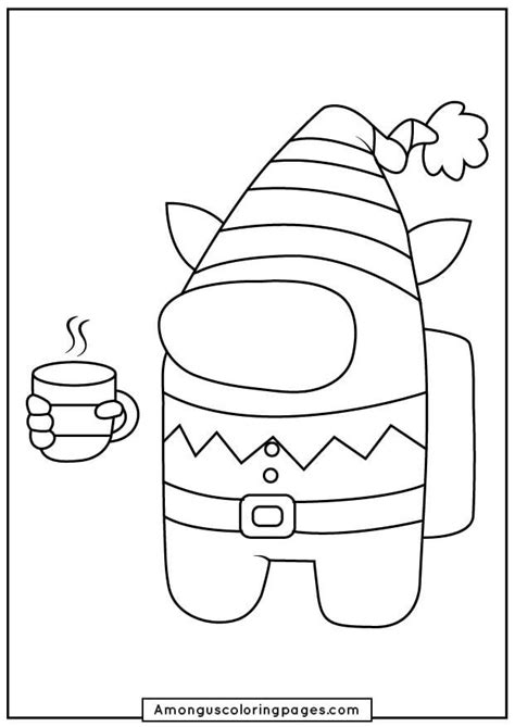 Among Us Christmas Coloring Pages Among Us Coloring Pages