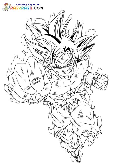 Dibujos De Goku Ultra Instinto Para Colorear