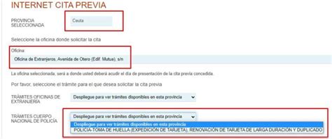 Oficina Extranjería Ceuta Cita Previa y trámites