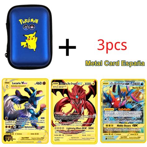Spanish Pokémon Cards Metal Pokemon Letters Spanish Pokemon Iron Cards