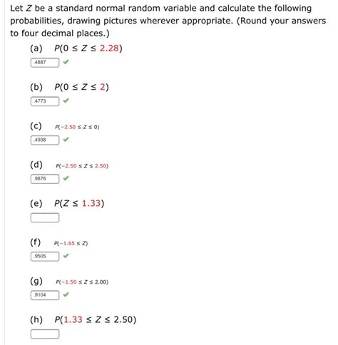 solved let z be a standard normal random variable and