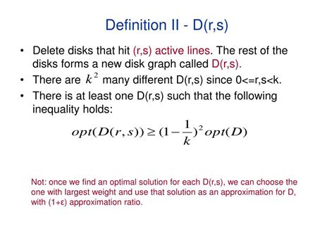 ppt polynomial time approximation schemes for geometric intersection graphs powerpoint
