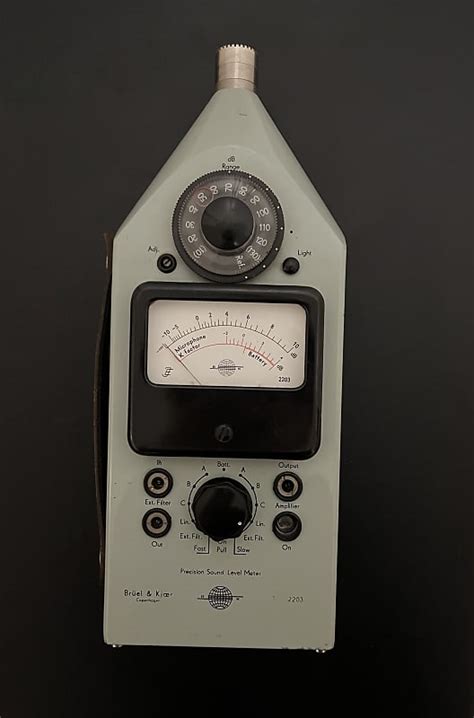 Bruel Kjaer Sound Level Meter Microphone Reverb