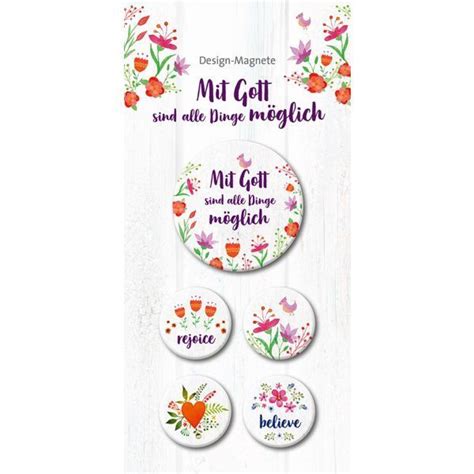 Magnet Set Mit Gott sind alle Dinge möglich