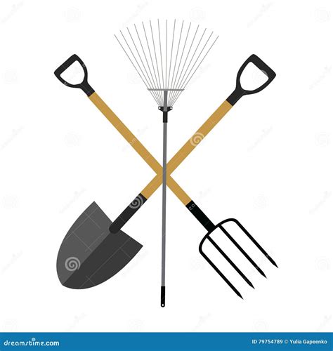 Shovel Rake Bucket And Sprinkle For Garden Agricultural Set Cartoon