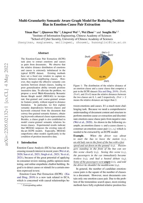 multi granularity semantic aware graph model for reducing position bias in emotion cause pair
