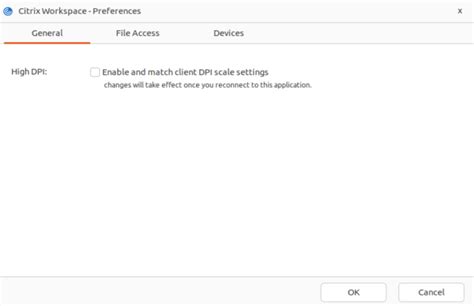 常规设置 适用于 Linux 的 Citrix Workspace 应用程序