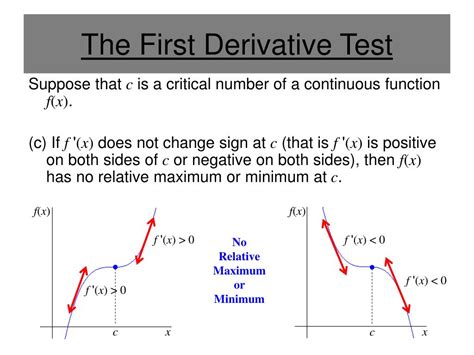 ppt section 3 3 increasing and decreasing functions and the first derivative test powerpoint