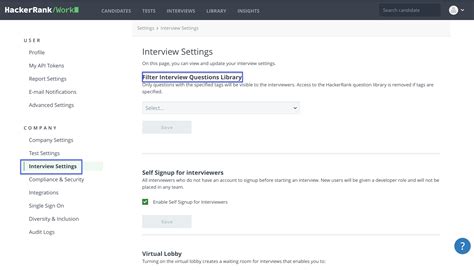 standardizing interview questions hackerrank support center