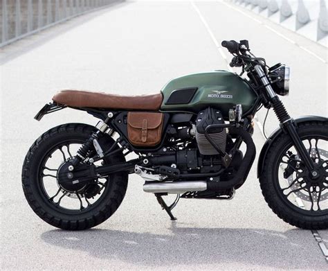 Selle en cuir Classic pour Moto Guzzi V7 Guzzi v7 Vélos de café