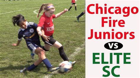 U9 Girls Soccer Game Highlights Chicago Fire Juniors U9 Vs Elite SC
