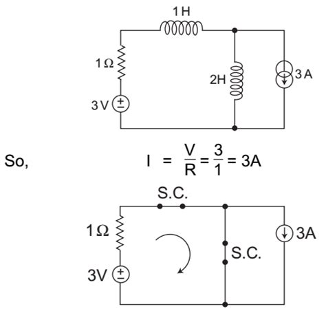 The Steady State Current Through The H Inductor In The