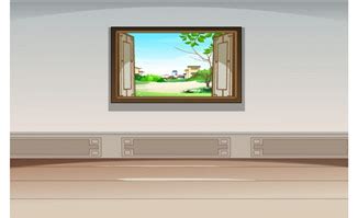 flash场景窗外景色 漫品狗 MG动画短片素材 flash源文件 动漫矢量图免费素材网