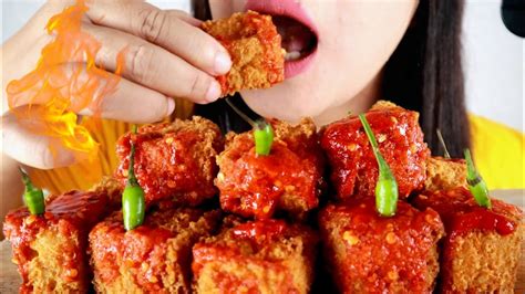 ASMR TAHU KRISPY SIRAM SAUS TERPEDAS ASMR MUKBANG INDONESIA YouTube