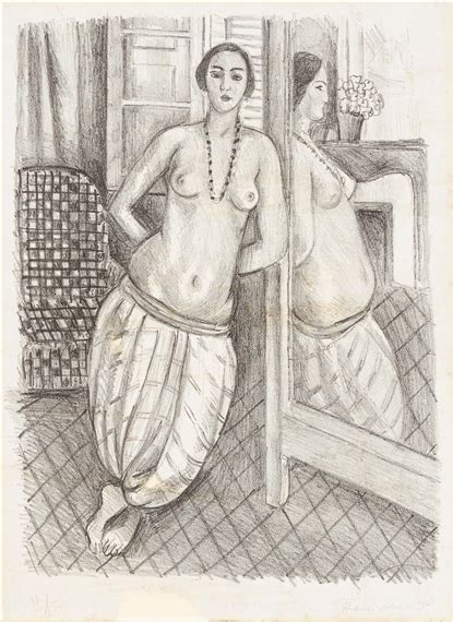 Henri Matisse Odalisque à la culotte rayée reflétée dans la glace