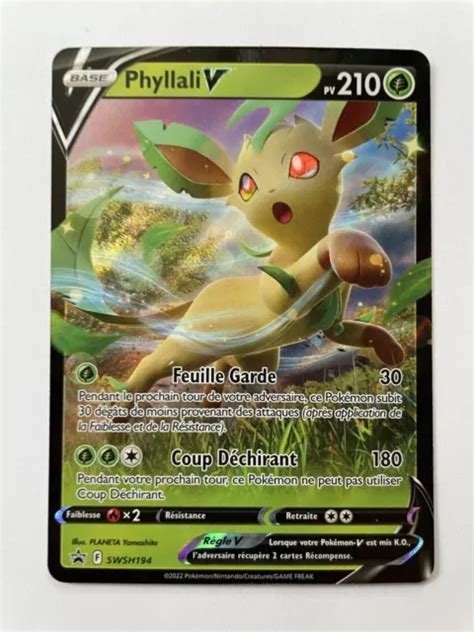 CARTE POKÉMON PHYLLALI V SWSH194 Epée et Bouclier FR NEUF EUR 9 80