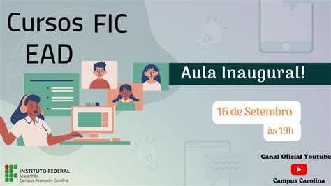Aula Inaugural Cursos Fic Ead Youtube