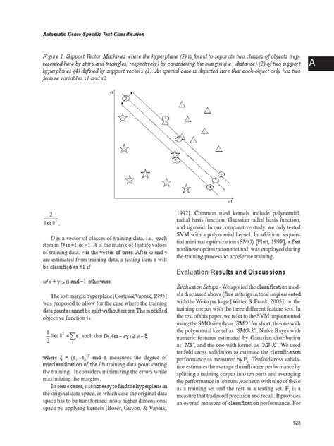 automatic genre specific text classification an evaluation of naive bayes svm and their