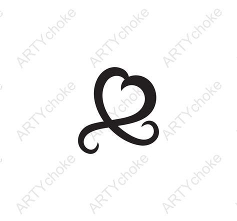 Heart Curly Files Prepared For Cricut SVG Clip Art Digital Etsy UK