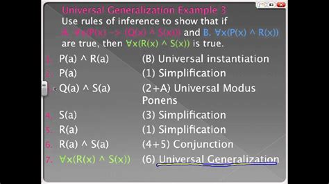universal existential generalization youtube