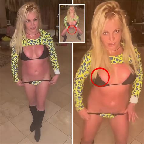 Britney Spears Shows Off Her Sculpted Abs In A Skimpy Lopard Print