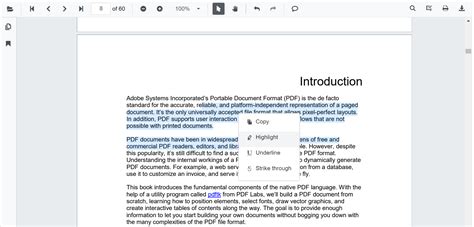 text markup annotations in blazor pdf viewer component syncfusion