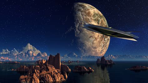 HD Wallpaper Scifi Landscape Science Fiction Space Age Deep Space