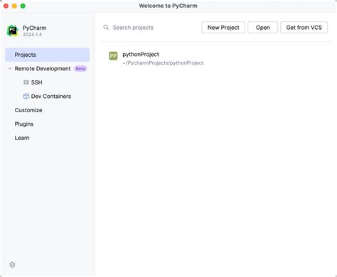 Quick Start Guide Pycharm Documentation