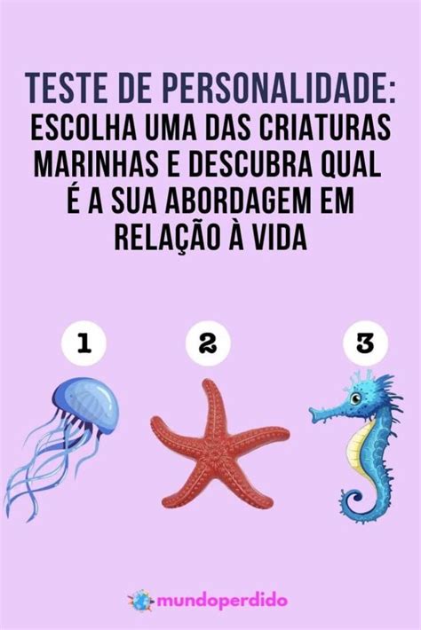 Teste De Personalidade Escolha Uma Das Criaturas Marinhas E Descubra