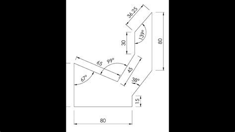 AutoCAD Practice Exercise 1 Based On Polar Method Or Angle YouTube
