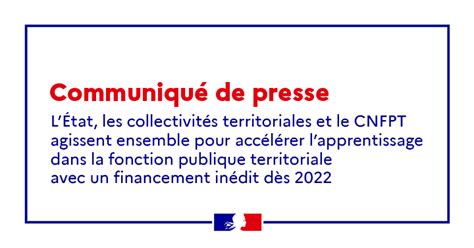 LÉtat les collectivités territoriales et le CNFPT agissent ensemble