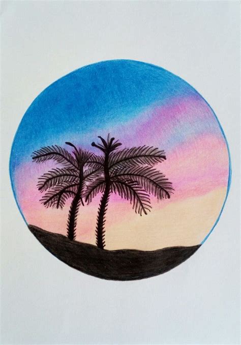 Paisagem Tropical Desenhos Paisagens Desenhos Pintados A L Pis