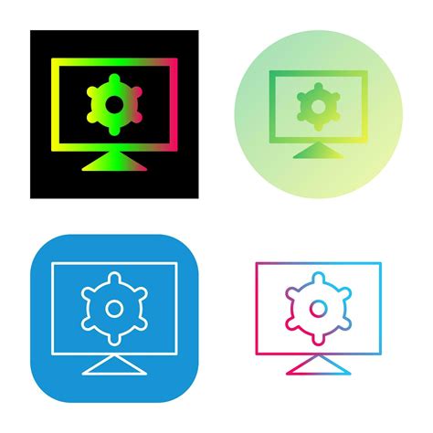 Computer Settings Vector Icon 34172803 Vector Art At Vecteezy