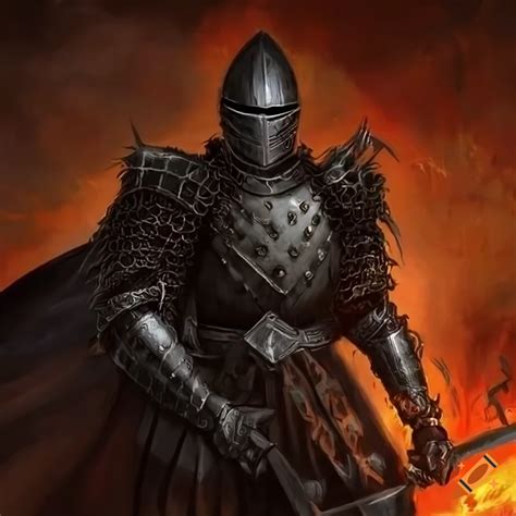 Mysterious Knight In Full Plate Armor On Craiyon
