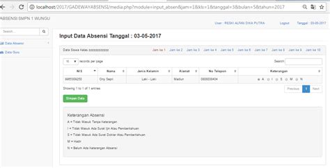 Source Code Aplikasi Absensi Siswa Dengan Php Lasopapatient