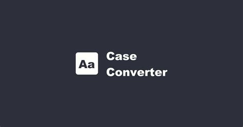 Github Chocolat Free Case Converter Online Free Case Converter Tool