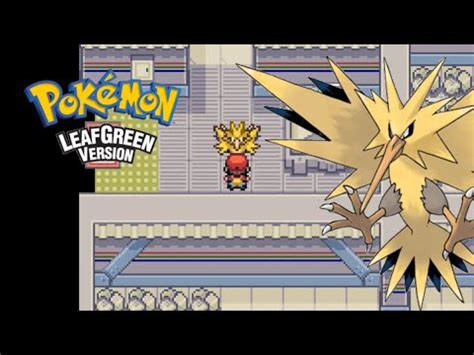 PSN Gaming Pokémon Leaf Green Catching Zapdos Power Plant YouTube