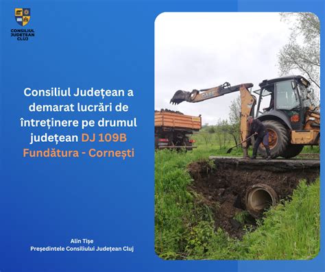 Consiliul Județean a demarat lucrări de întreținere pe drumul județean