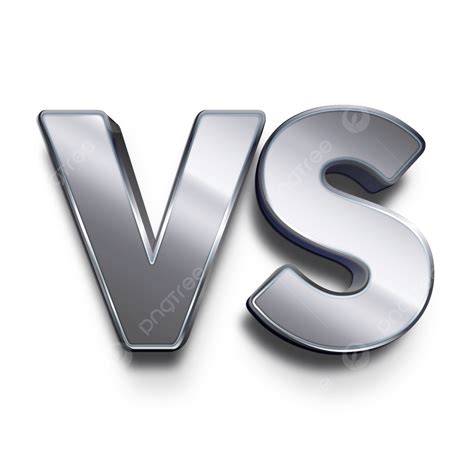 Versus Vs Vector Art Png Silver Vs Design Text Versus Font Free Png