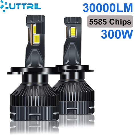 Faro Led Para Coche H H Canbus W Lm H H H H Hb
