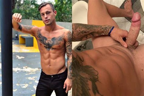 Vídeo do jogador Léo Parraguez pelado e gozando muito Todos Famosos Nus