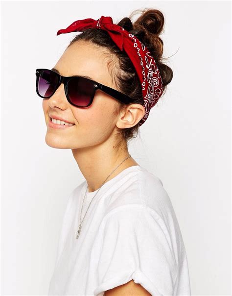 How To Wear Bandana Bandana Outfit Red Bandana Bandana Print Asos
